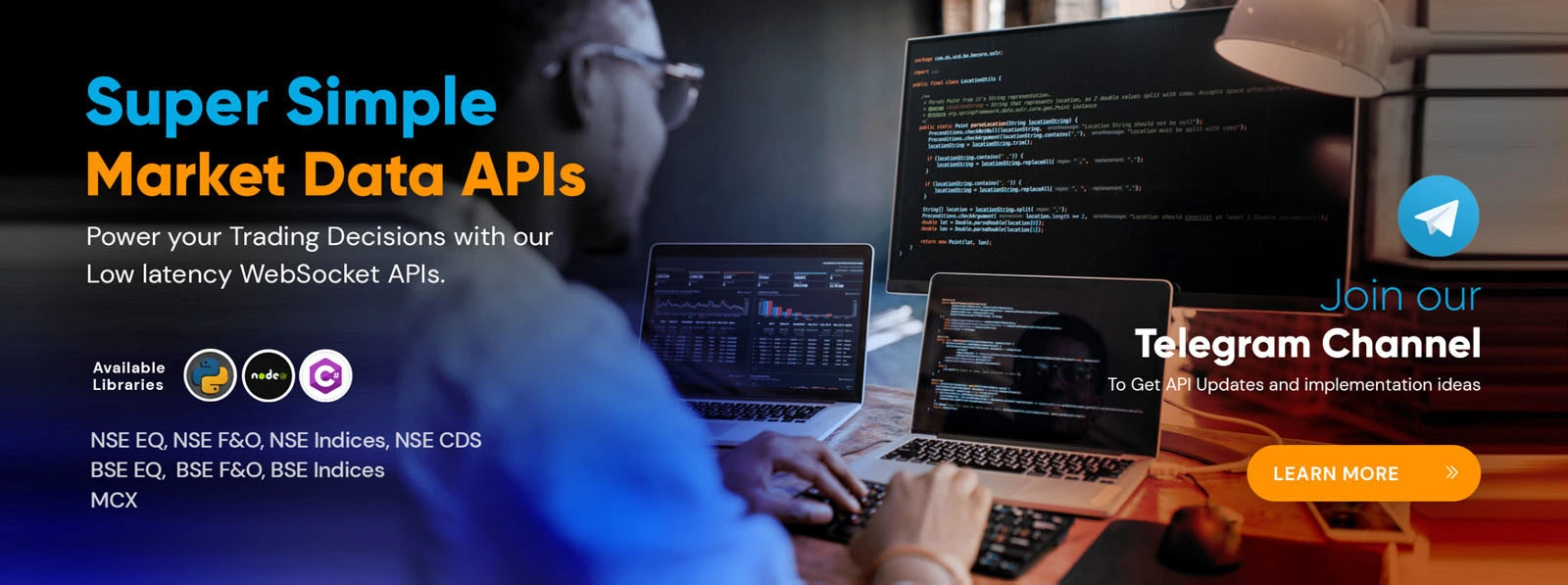 Authorized Data Vendor - Real-time NSE, BSE, MCX and Tick Data